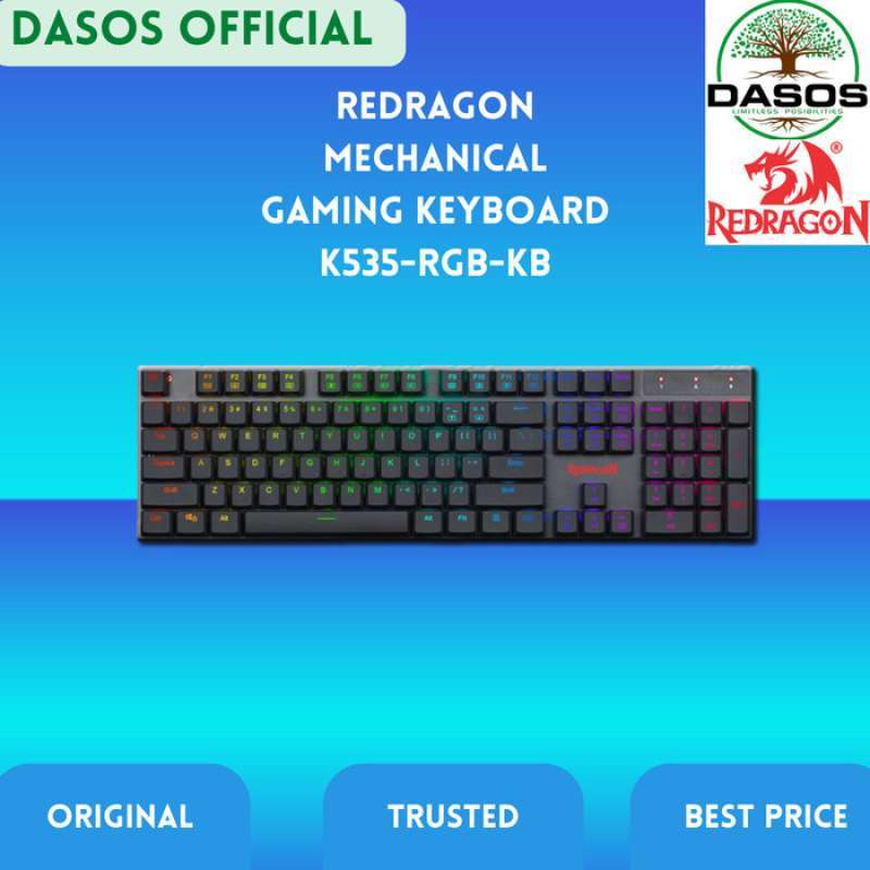 Promo Redragon Mechanical Gaming Keyboard RGB Ultra Low Profile APAS - K535 Diskon 23% di Seller ...