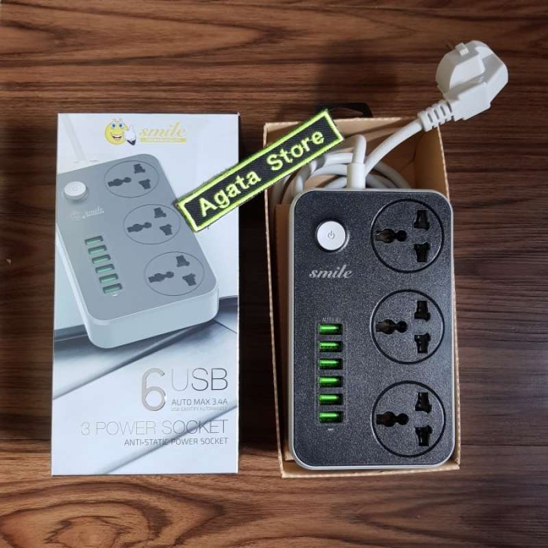 Jual Power Socket Colokan Listrik / Stop Kontak Internasional Adaptor 6 ...