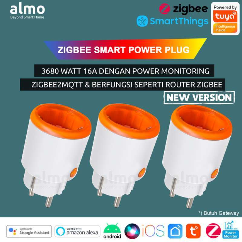 Promo Almo Zigbee Smart Plug Tuya Iot 16a Power Monitoring Home Automation Diskon 23% Di Seller ...