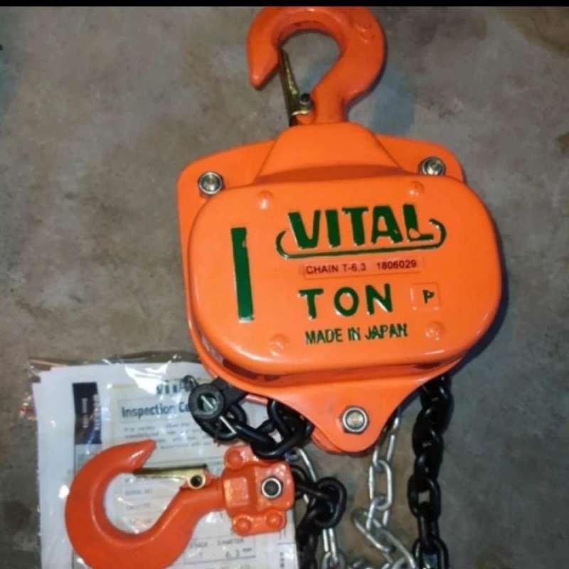 Promo Chain Block VITAL 1 Ton × 5 Meter Tekel Rantai Manual Original ...