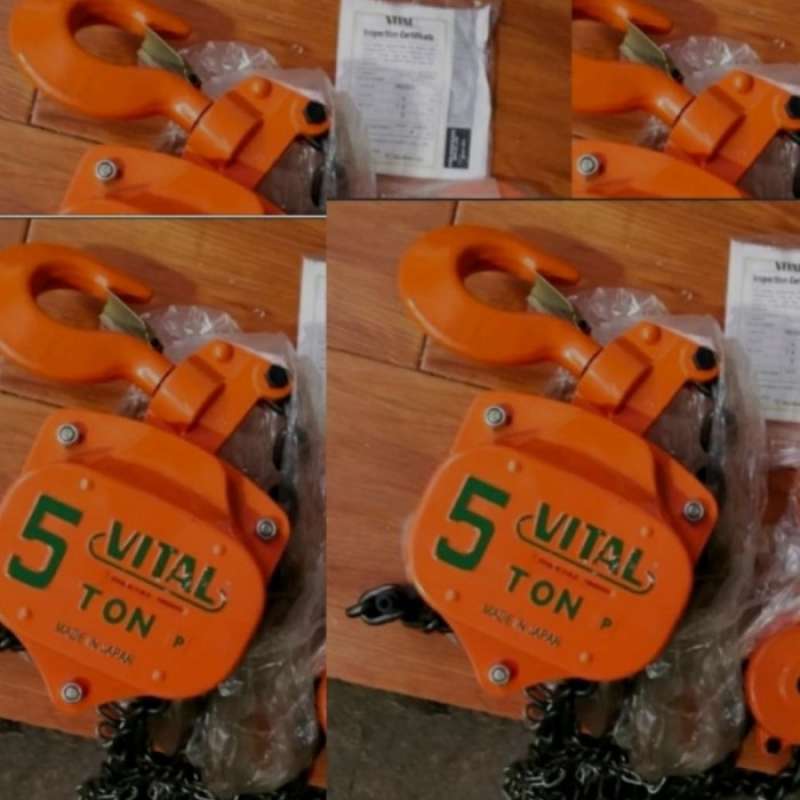Promo Chain Block 5 Ton x 5 Meter Quality VITAL VP5 Made In Japan ...
