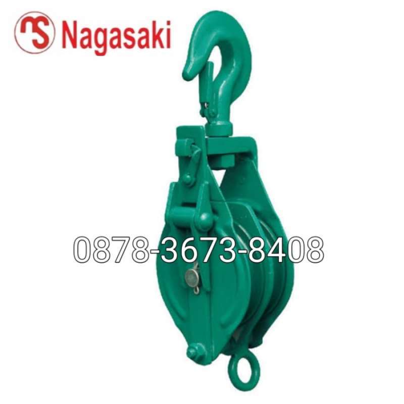 Promo Snatch Block 5 Ton Double Sheave 2 Dua Jalur Nagasaki Pulley Blok ...