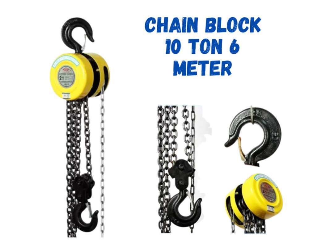 Promo Takel Katrol Kerekan 10 Ton/Chain Block 10 Ton 6 Meter Diskon 23% ...