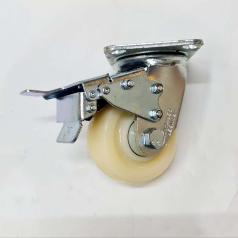 Promo roda nilon 4 inch rem ranger germani heavy duty/roda troli Diskon ...