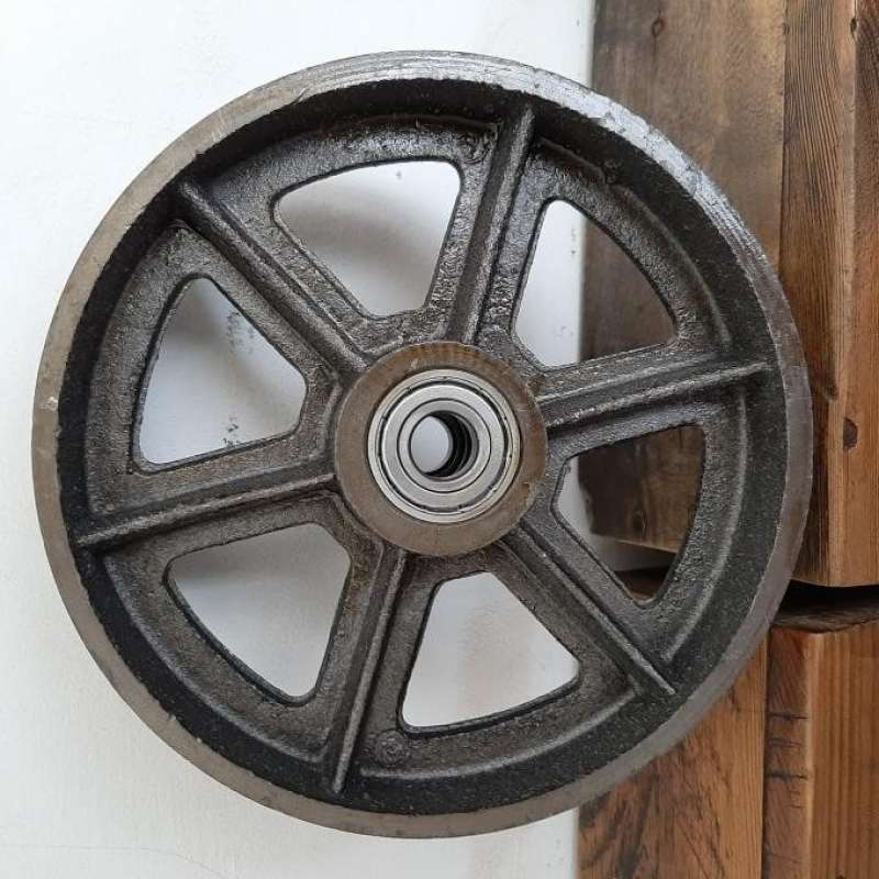 Promo Roda Trolley Besi 8 Inch Wheel Only Roda Saja (Full Besi) Diskon ...