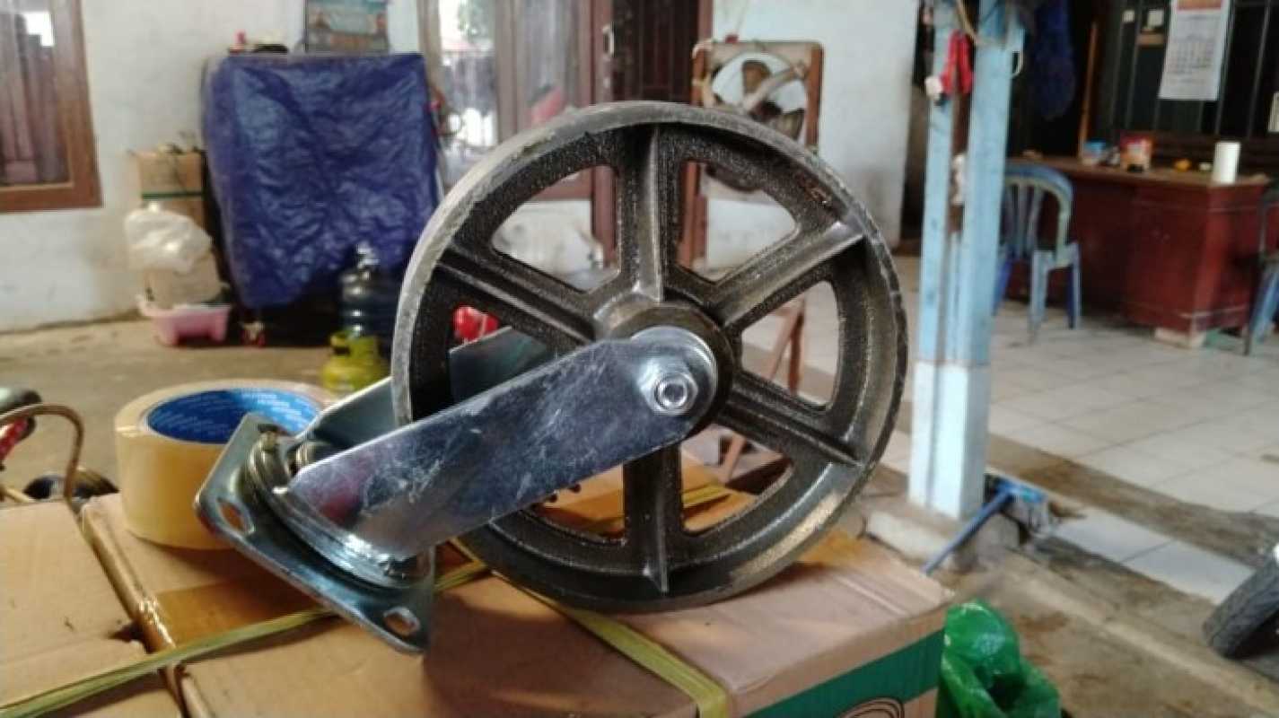 Promo Roda Besi Hevy Duty 8 Plat Mati Diskon 23% Di Seller Indah ...