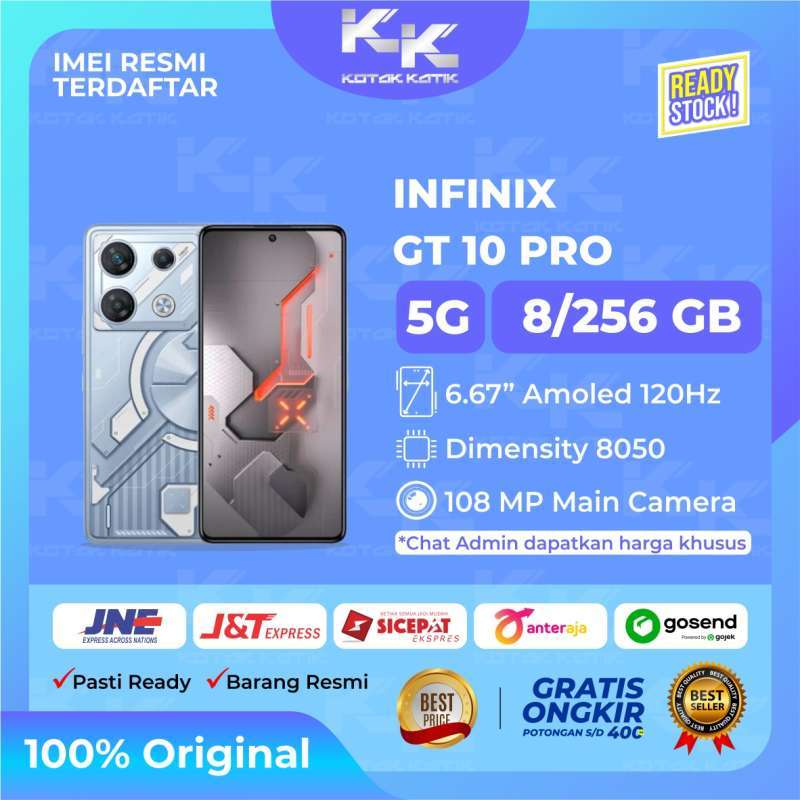 Jual Infinix Gt 10 Pro 5g 8+8/256 Ram 8gb Internal 256gb Dimensity 8050 5g - Garansi Resmi Di ...