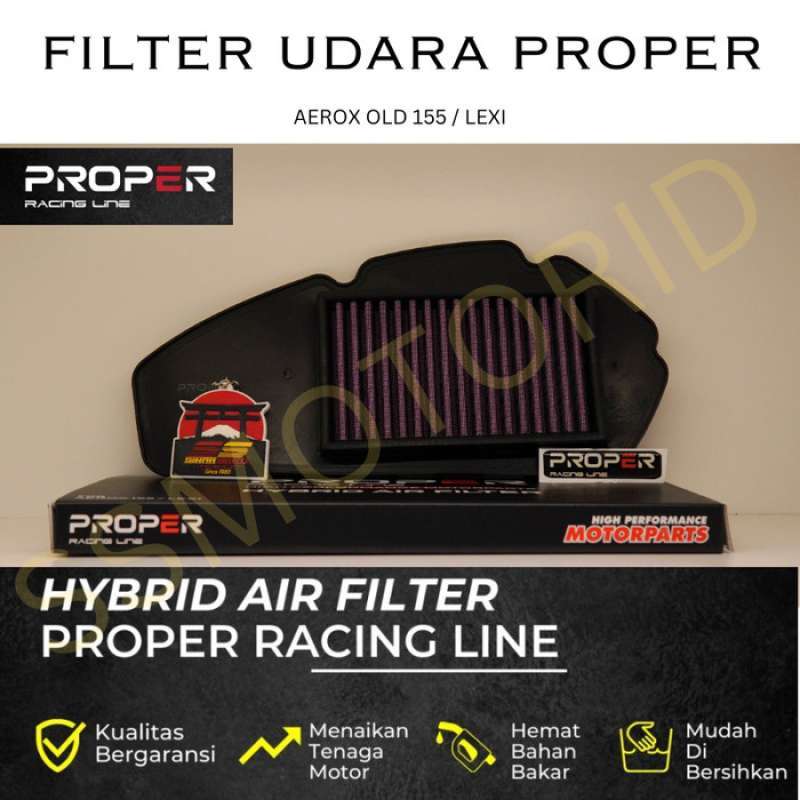 Promo Proper Racing Line Hybrid Filter Udara Motor Yamaha Aerox 155 ...