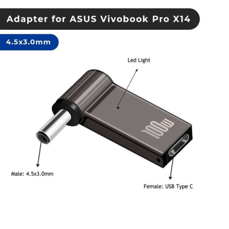 Promo Konektor Usb C To Dc Plug W Charger Asus Vivobook Pro X Adapter Diskon Di Seller
