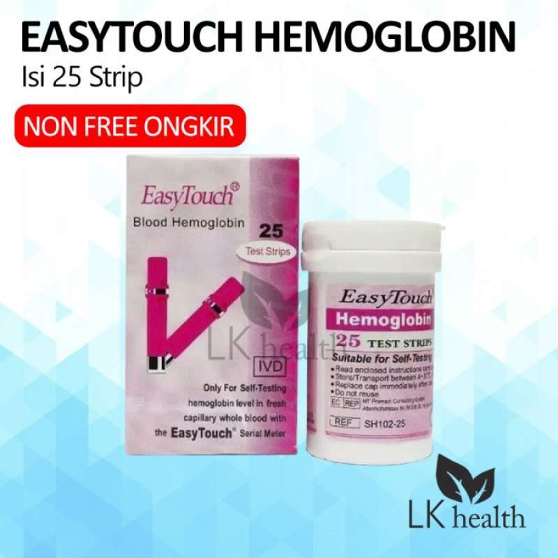 Promo Easy Touch Hemoglobin Strip Alat Tes Hb Refill Isi 25 Test ...