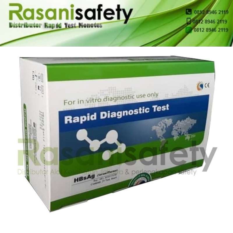 Promo Rapid Hbsag Device Tes Cassette Isi 25 Alat Test Hepatitis B ...