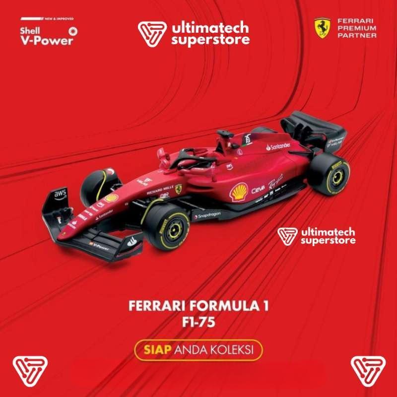Promo Shell Ferrari New Era Ferrari Formula 1 F1-75 1:41 Diecast ...