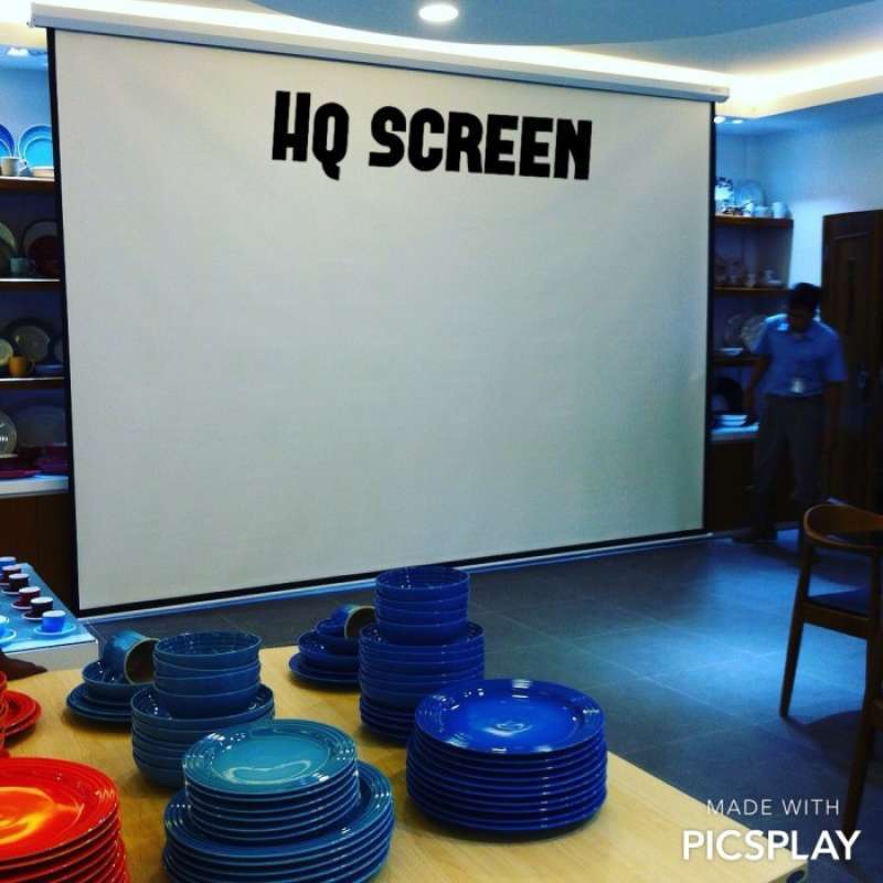 Jual Screen Proyektor / Layar Proyektor Motorize 200 4M X 3M di Seller ...
