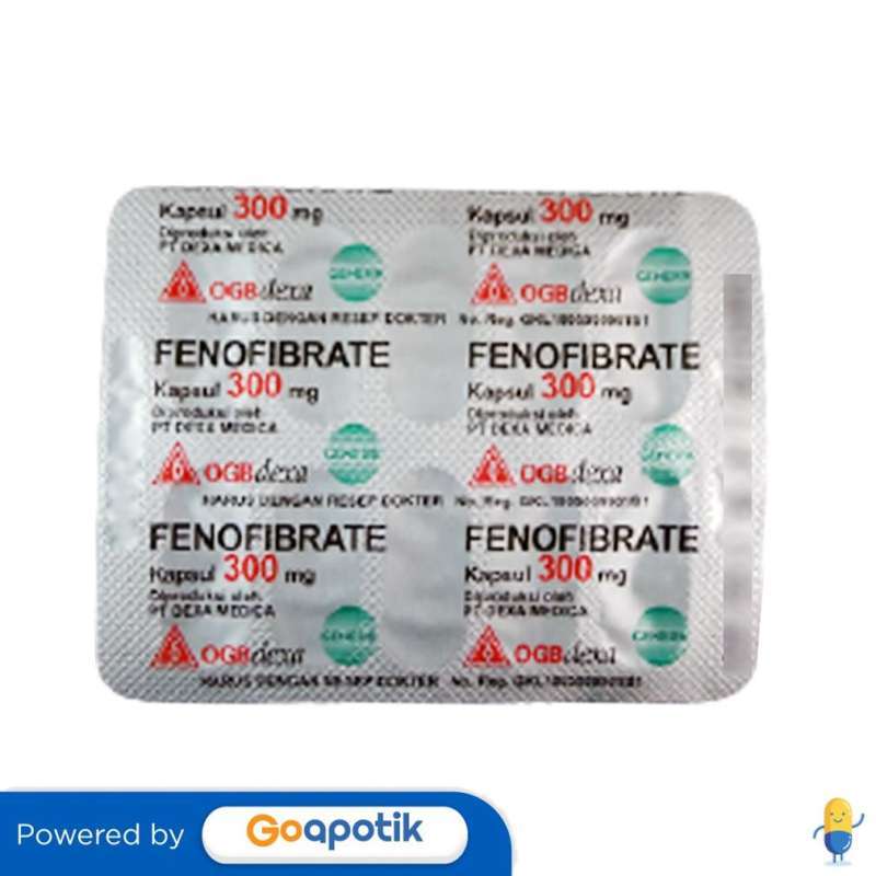 Jual FENOFIBRATE OGB DEXA MEDICA 300 MG STRIP 10 KAPSUL di Seller ...