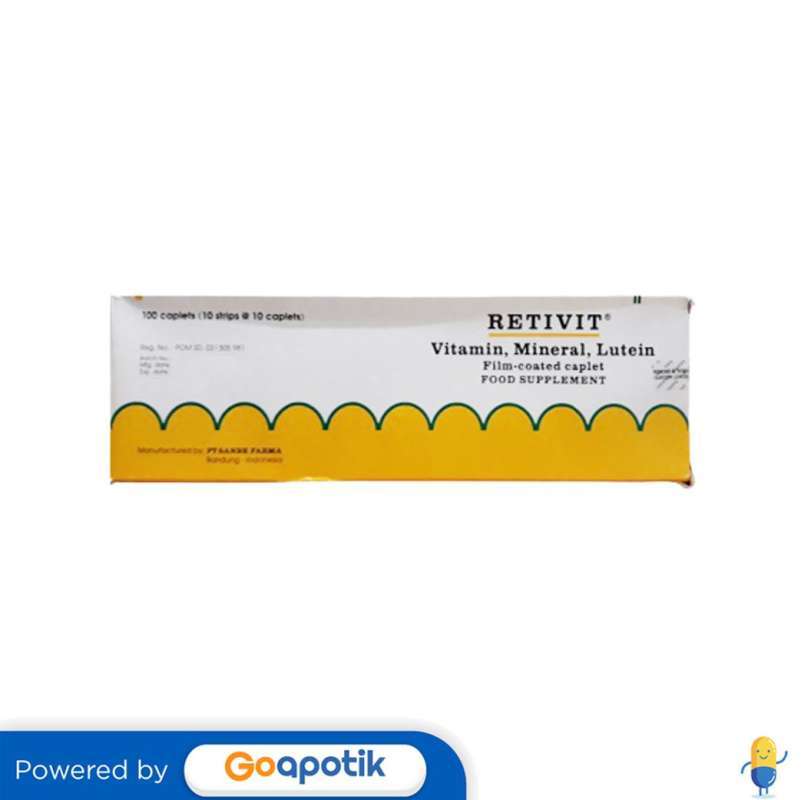 Jual Retivit Box 100 Kaplet Di Seller Apotek Alvin Farma - Kelapa ...