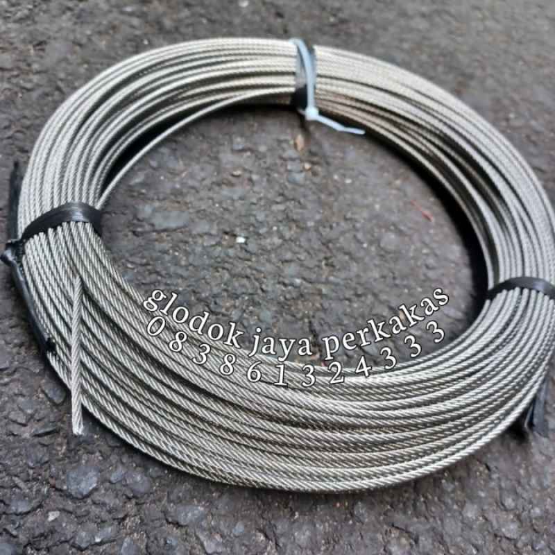 Promo Tali Kawat Kabel Sling Stenlis 10 Mm 5 Meter/sling Wire Rope ...