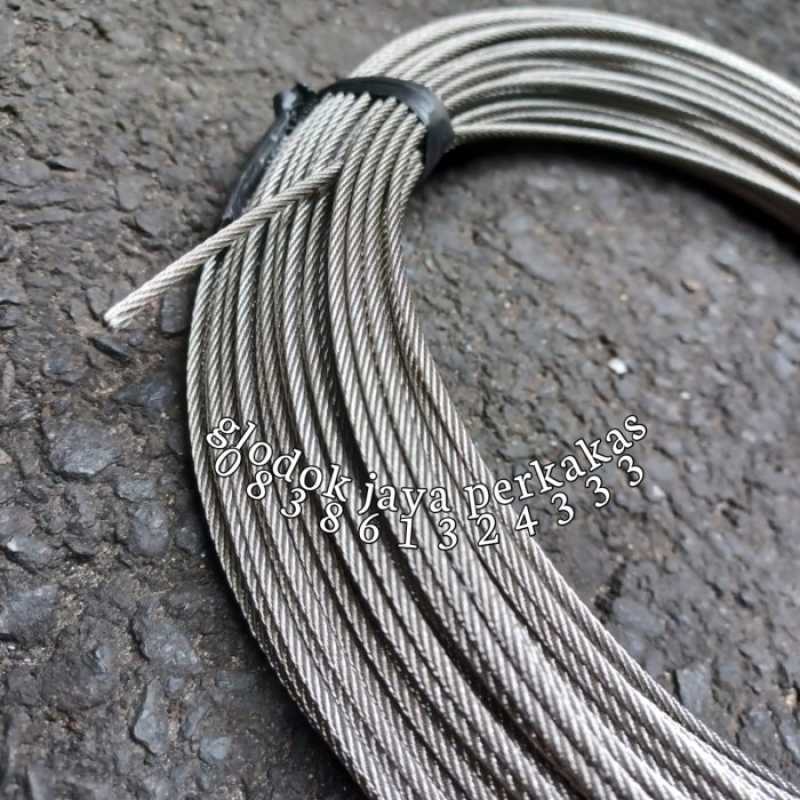 Promo Tali Kawat Kabel Sling Stenlis 10 Mm 5 Meter/sling Wire Rope ...