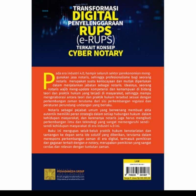Promo Buku Transformasi Digital Penyelenggaraan Rups (e-rups) Terkait Konsep Diskon 23% Di ...