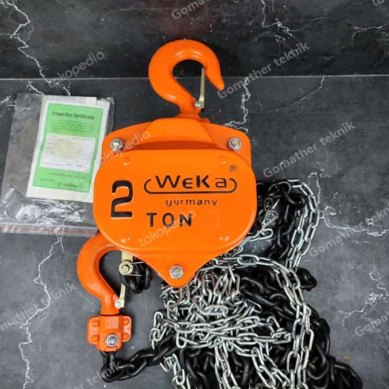 Promo Chain Block 2 Ton 5 Meter WEKA GERMANY Model VITAL Heavy Duty ...
