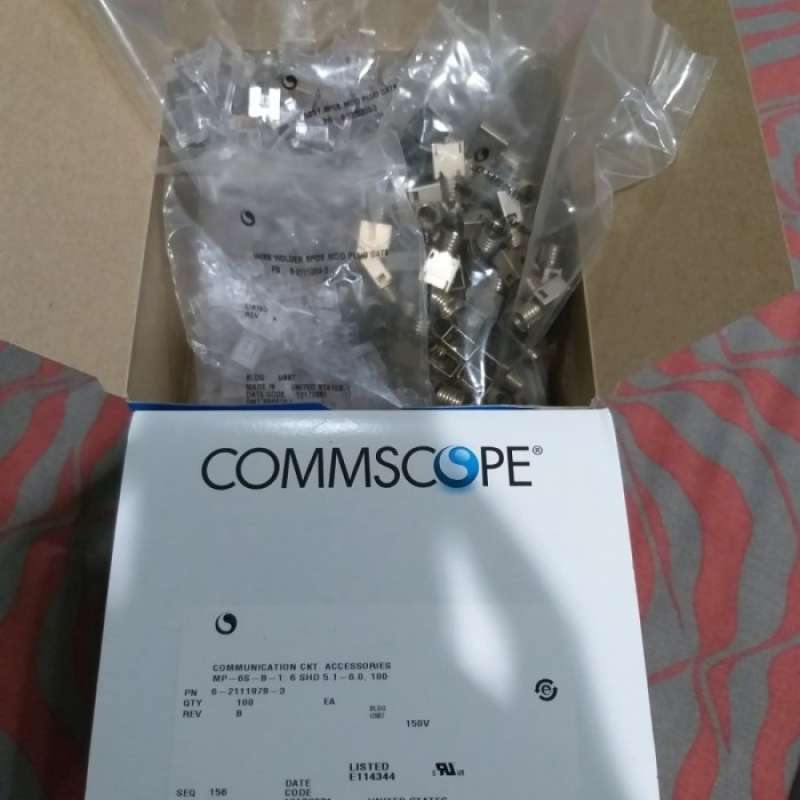 Promo Amp Cat 6 Konektor @100bh / Rj45 Cat 6 Commscope / Rj45 Amp Cat6 ...