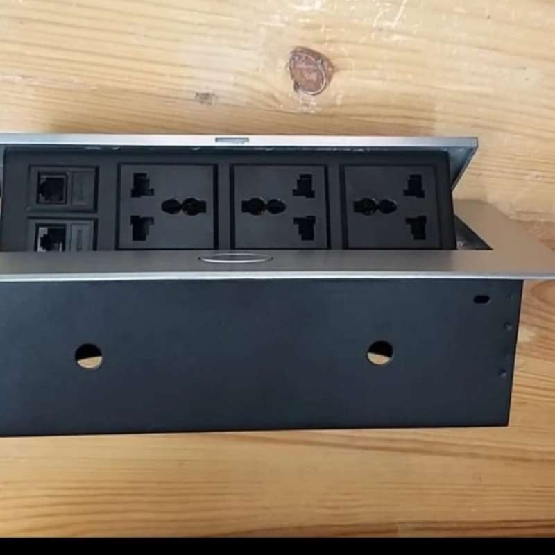 Promo Stop Kontak Meja Lantai 3 Power 2 Data Lan Rj45 Cat6 Diskon 23% ...