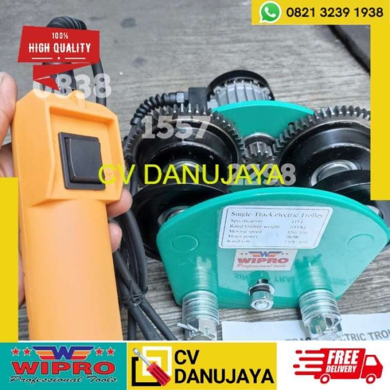 Promo WIPRO ELECTRIC GEAR TROOLEY 1000kg elektik gear troly 1 ton ...