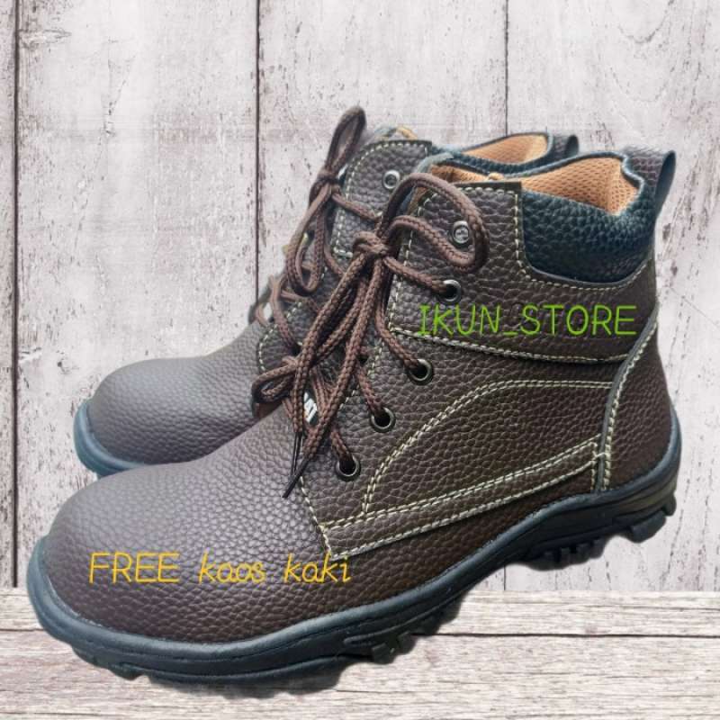 Jual Sepatu Safety Caterpillar Proyek Semi Boot Tali Di Seller Prima ...