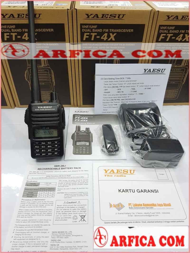 Promo Jual Ht Yaesu Ft-4X Dualband Yaesu Ft4X Yaesu Ft 4X Original ...