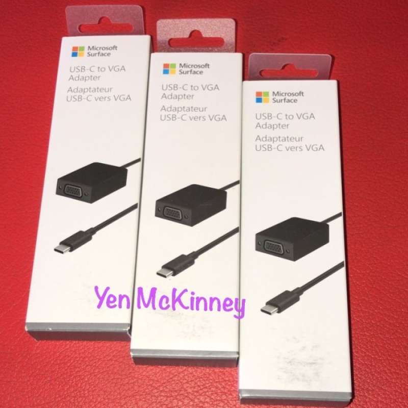 Promo Microsoft Surface Usb C To Vga Adapter Original Microsoft Diskon Di Seller Primastore