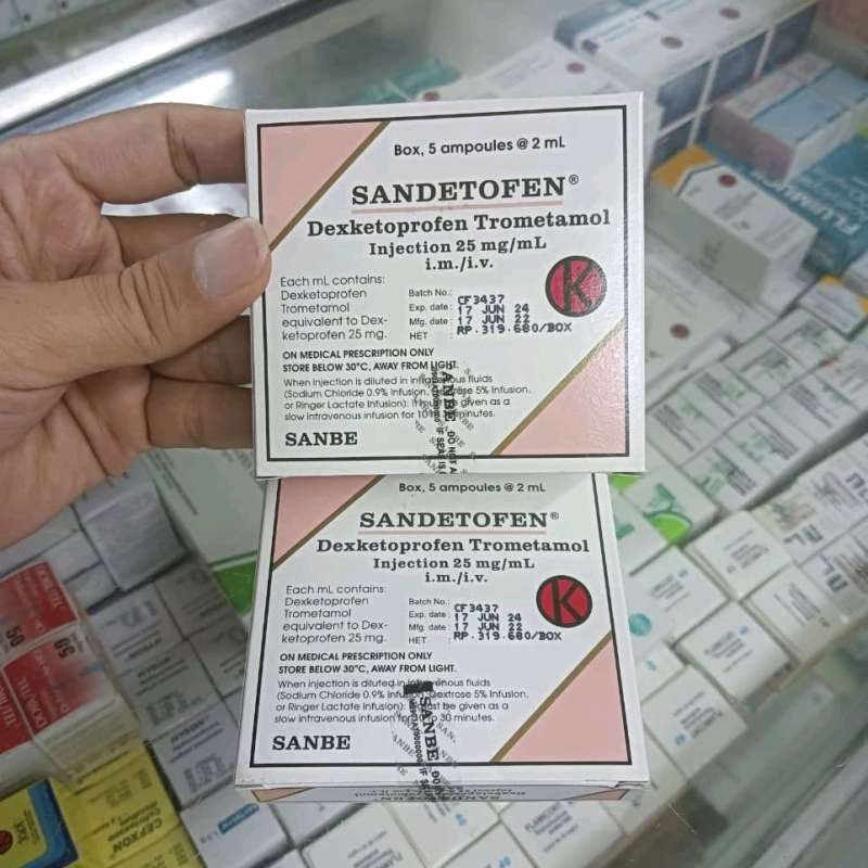 Jual Original Jualsandetofen 25mg Dexketoprofen Injeksi Box Di Seller Sehat Shop Pal