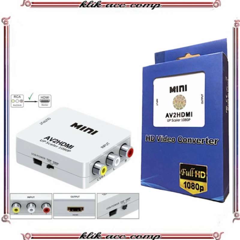 Promo Converter Av Rca To Hdmi / Rca Av To Hdmi Converter Adapter Diskon 23% di Seller ...