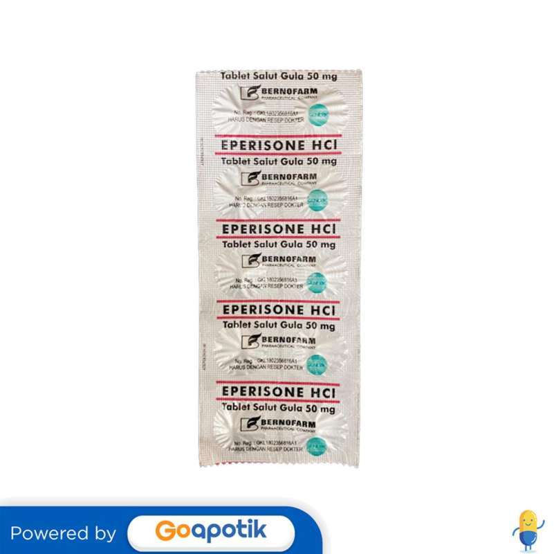 Jual Eperisone Hydrochloride Bernofarm 50 Mg Strip 10 Tablet Di Seller ...