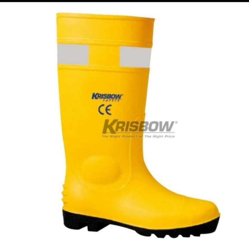 Promo sepatu safety boot PVC yellow krisbow Diskon 23% di Seller ...