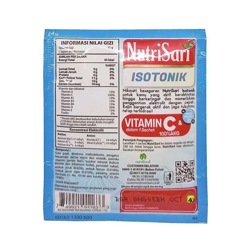 Promo Nutrisari Isotonik - Minuman Serbuk - Paket 5 Sachet / Nutri Sari ...