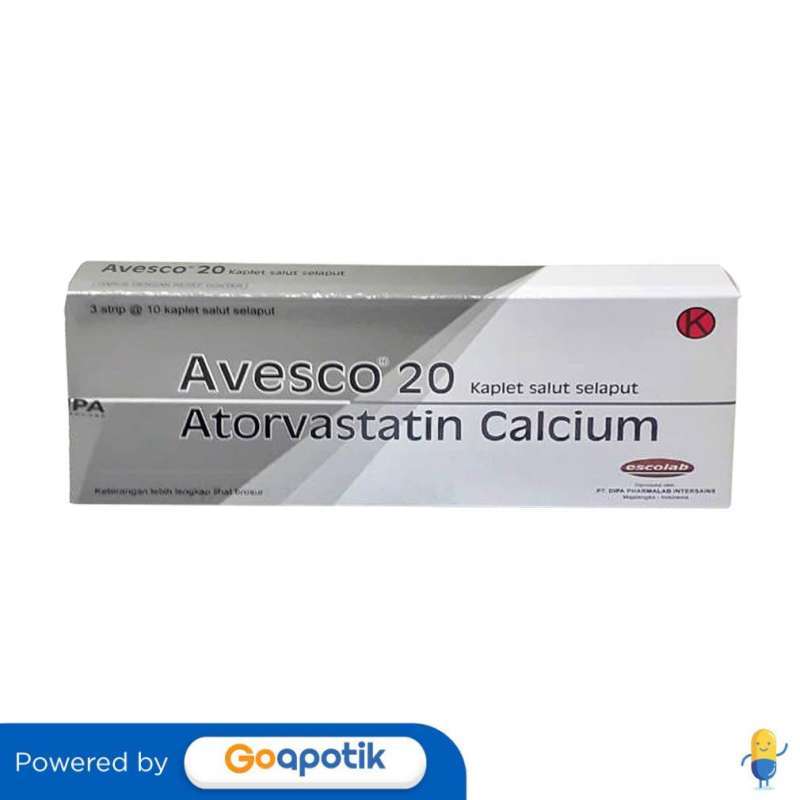 Jual AVESCO 20 MG BOX 30 KAPLET di Seller Apotek Ibnu Sina Rapak ...