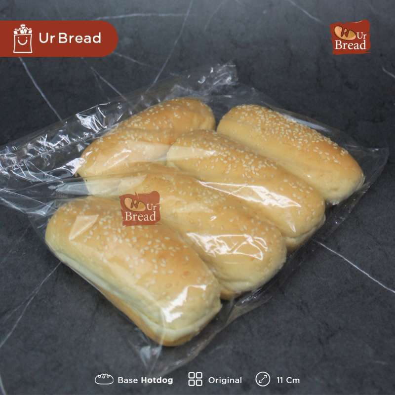 Jual Roti Hotdog Original 11cm isi 5 | Base Hotdog (Long Burger) 11cm ...