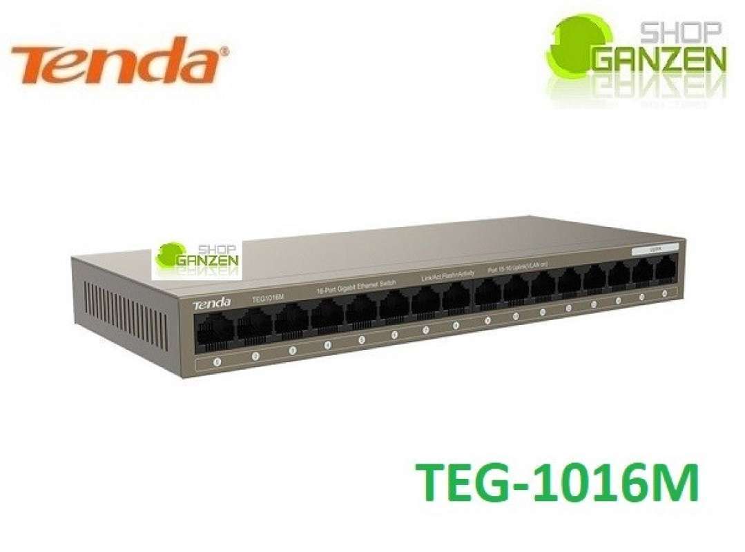 Promo Tenda Teg1016M Switch Gigabit Tenda Teg-1016M 16 Port Support ...
