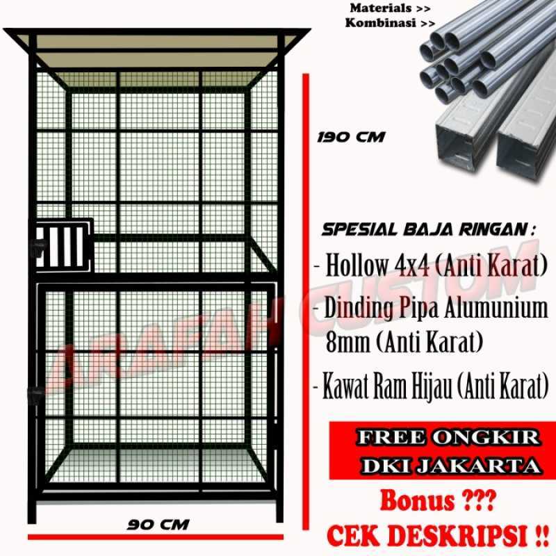 Jual Sangkar Kandang Burung Besar Kotak Ternak Koloni Lovebird Kenari ...