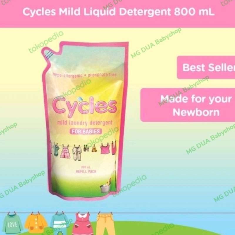 Promo Cycles Mild Laundry Detergent - Detergent Cair Baby Refill 800Ml ...