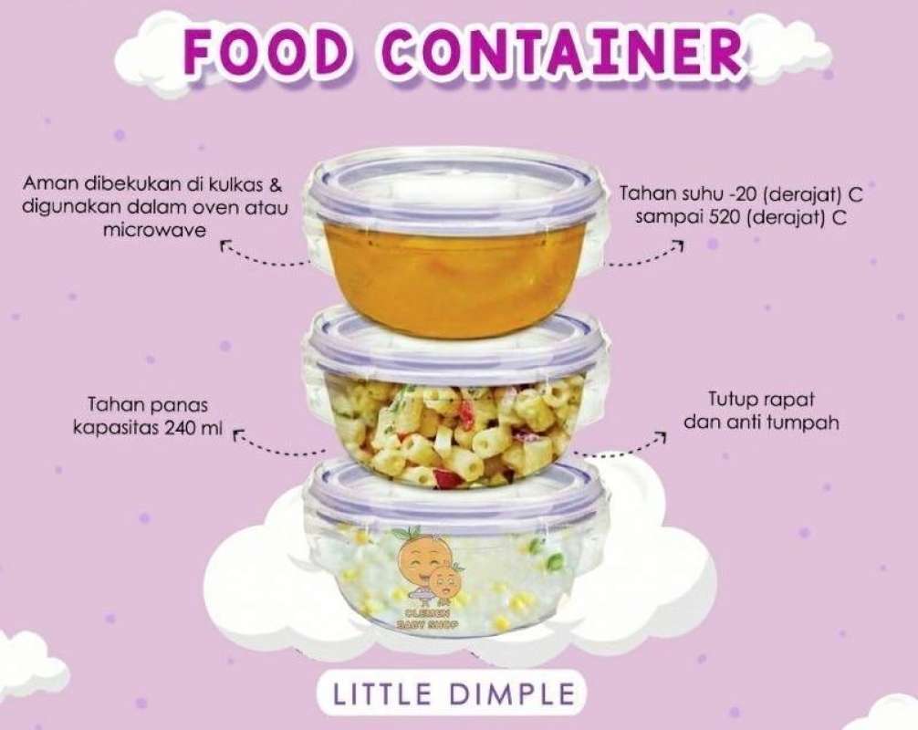 Jual Little Dimple Food Container Original Murah - Harga Diskon Mei ...