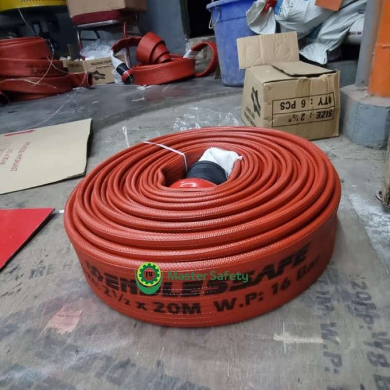 Promo Selang Pemadam / Fire Hose Rubber 16 Bar 2,5 Inch × 30 Meter Diskon 23% di Seller Indah ...