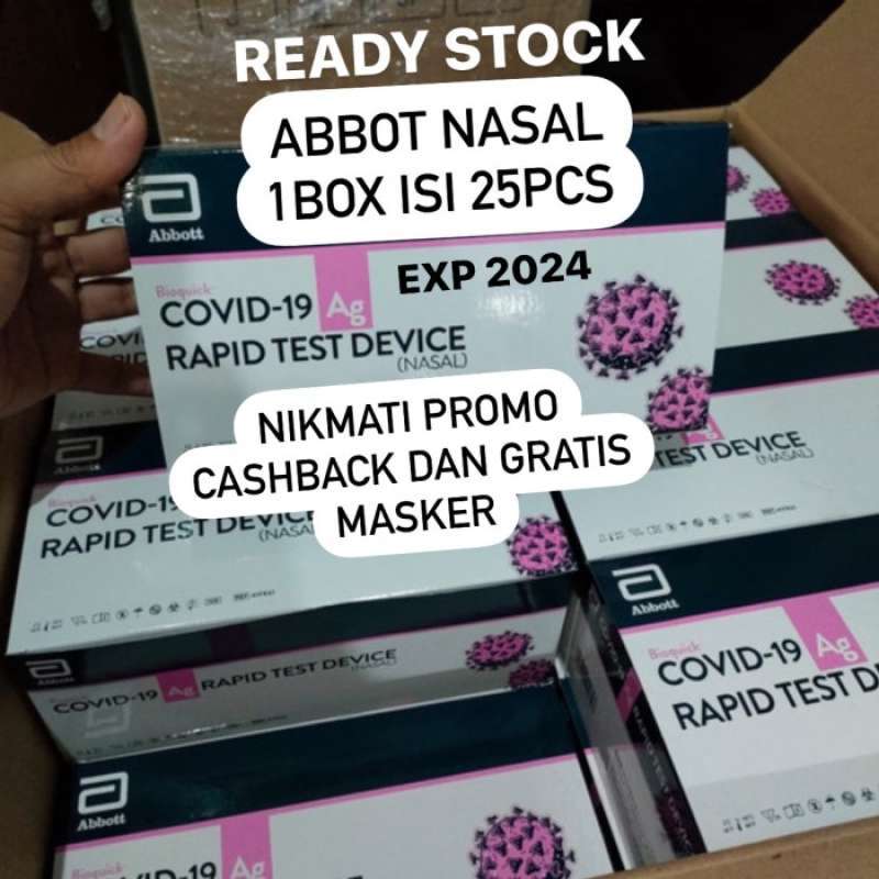 Promo Abbott Antigen Nasal Isi 25pcs/box Diskon 17% Di Seller Mahanani ...