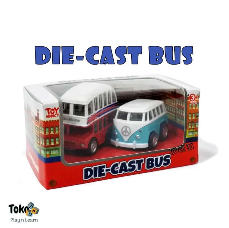 Jual Mainan Anak Toy Addict Diecast Metal Mini Bus Mobil Bis Tingkat ...