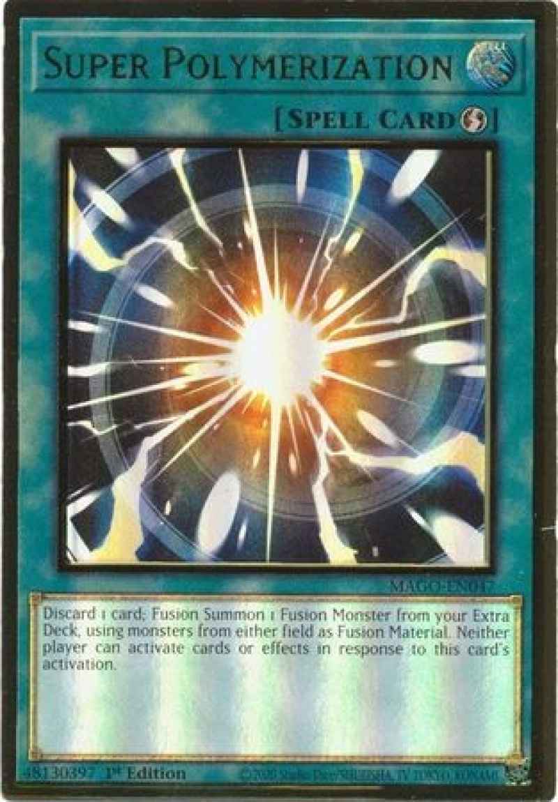 Promo YUGIOH Super Polymerization - Premium Gold Rare MAGO Diskon 23% ...