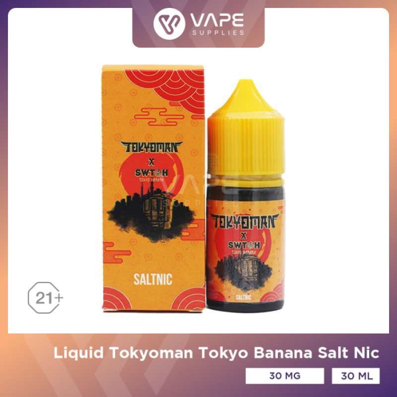 Promo Liquid Tokyoman Tokyo Banana Salt Nic 30ML Terbaik Diskon 31% di ...