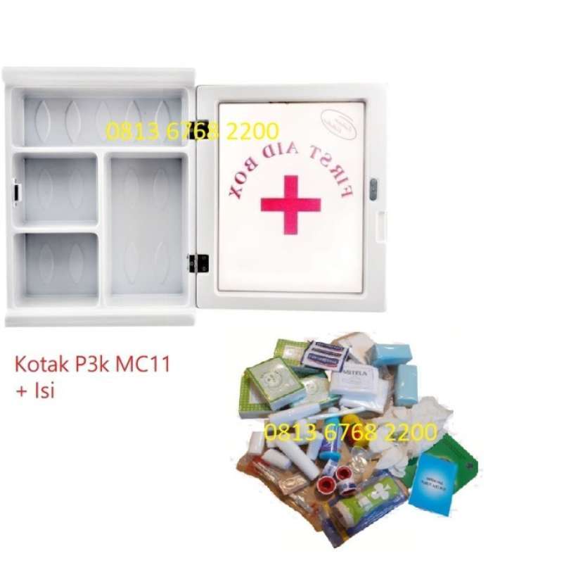 Promo Kotak P3K Plus Isi Type A / Kotak P3K Lengkap Isi Tipe A Diskon ...