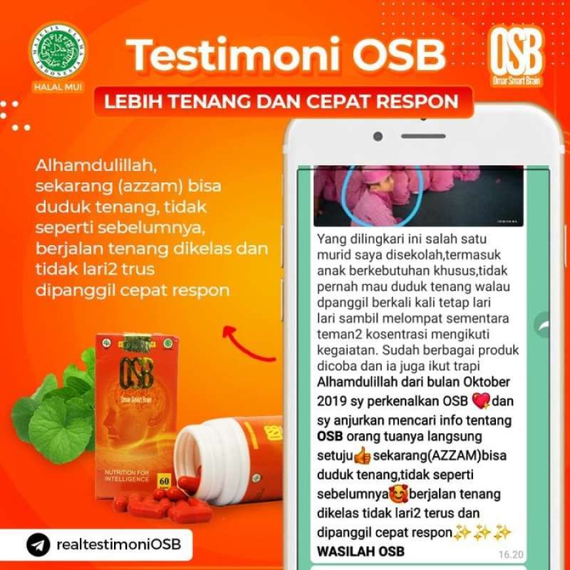 Promo Syndrom Obat Autis Osb Omar Smart Brain Kapsul Mengobati Anak ...