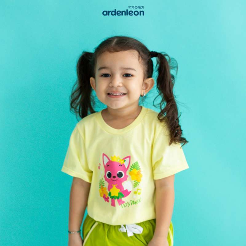 Jual Kaos Anak - Arden & Leon Set Pinkfong Graphic Baby Shark - L 2-3y ...