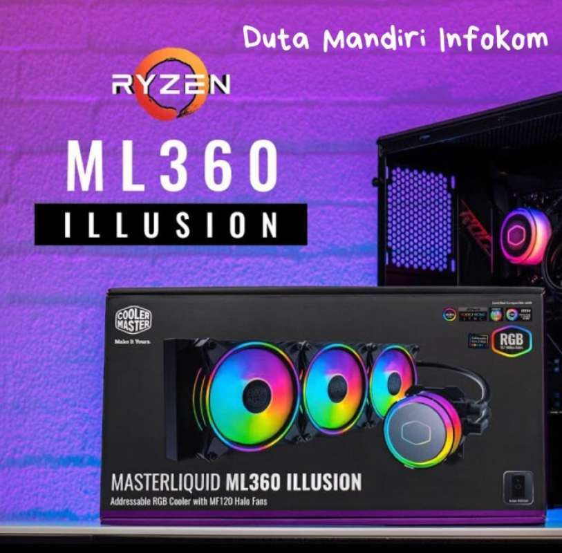 Jual Cooler Master Masterliquid Ml360 Illusion I White - Aio Liquid ...