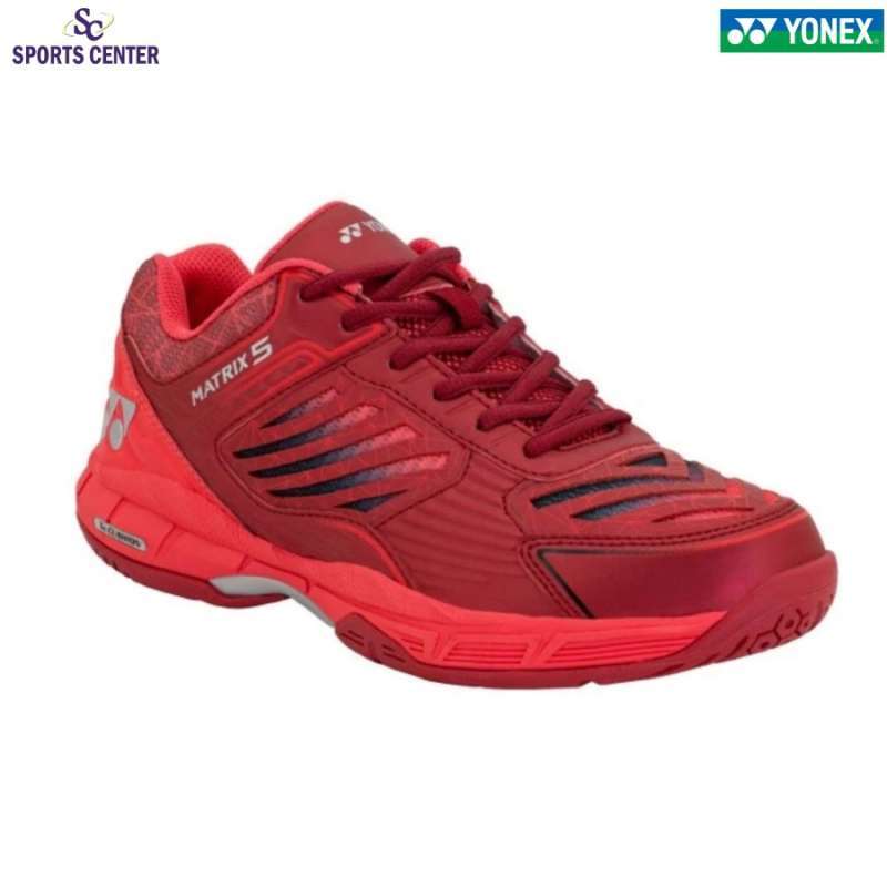 Promo New Sepatu Badminton Yonex Matrix 5 Red Silver Diskon 16% Di ...